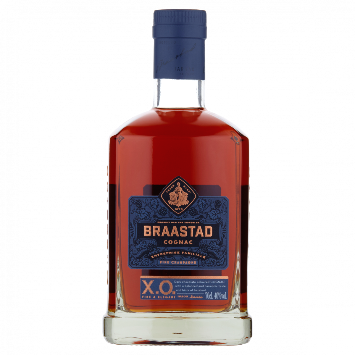 Braastad Cognac X.O. 40% | Bordershop