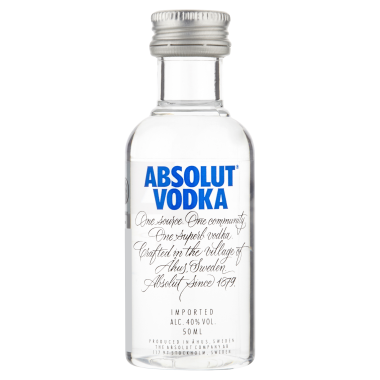 Miniflasker med spiritus - Små flasker med vodka m.m. | Bordershop